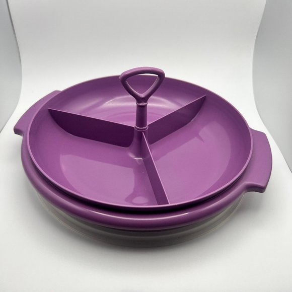 Tupperware | Kitchen | Tupperware Purple Suzette Serving Tray | Poshmark